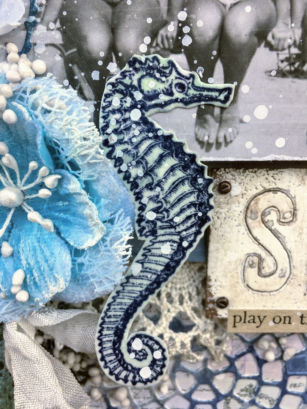 SewPaperPaint: Tim Holtz Beach Vignette and GIVEAWAY!!!