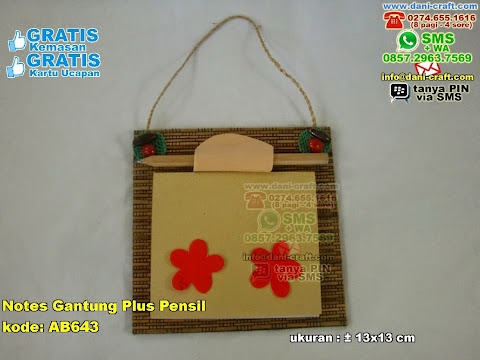 Notes Gantung Plus Pensil | Souvenir Pernikahan