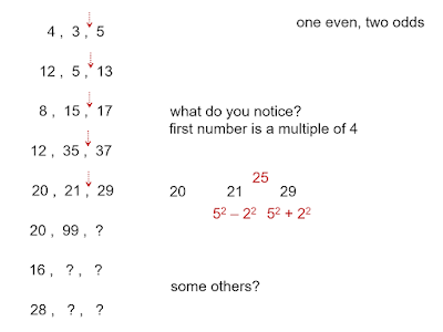 MEDIAN Don Steward mathematics teaching: finding pythagorean triples