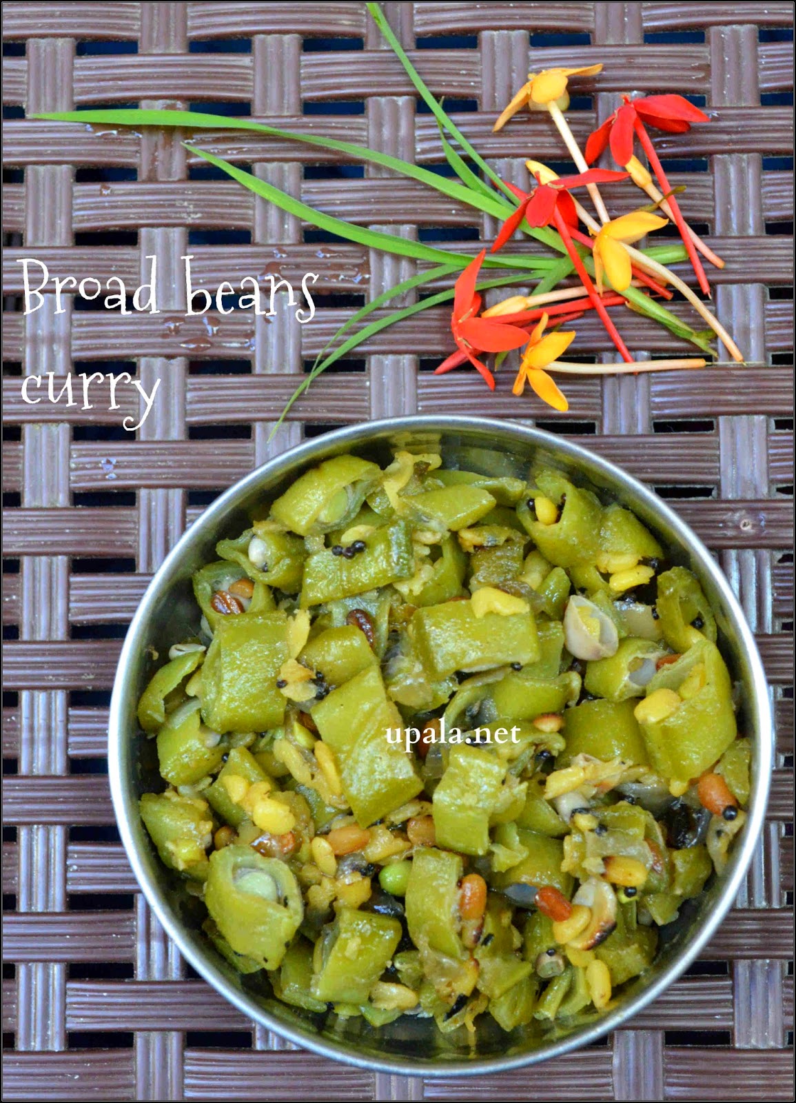 Upala: Avarakkai poriyal (with onion)