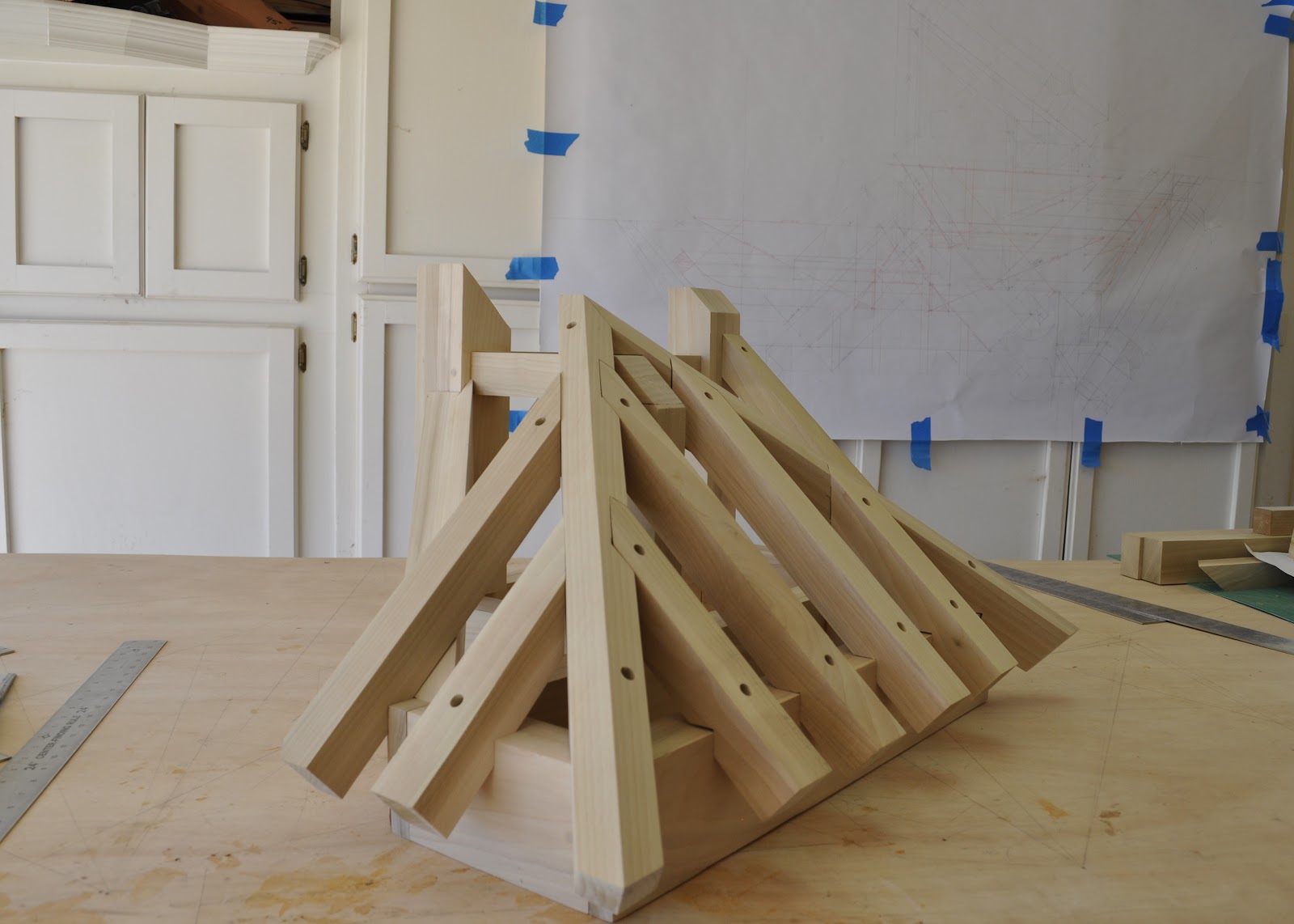 Roof Framing Geometry: Square Cut Tenon Jack Rafters