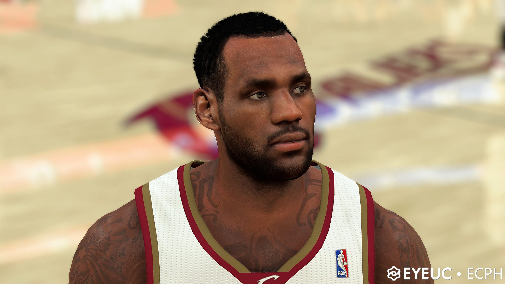 Lebron James Cyberface, Hair and body Model 09-10 Version by ECPH [FOR ...