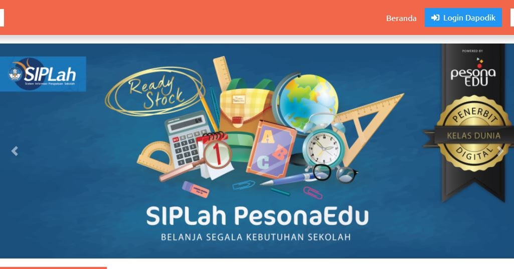 https://siplah.pesonaedu.id/ Alamat Website Aplikasi SIPLah PesonaEdu ...