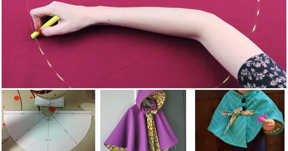 Manualidadestips: Corte y Confección DIY Capa Con Capucha Para Tus ...