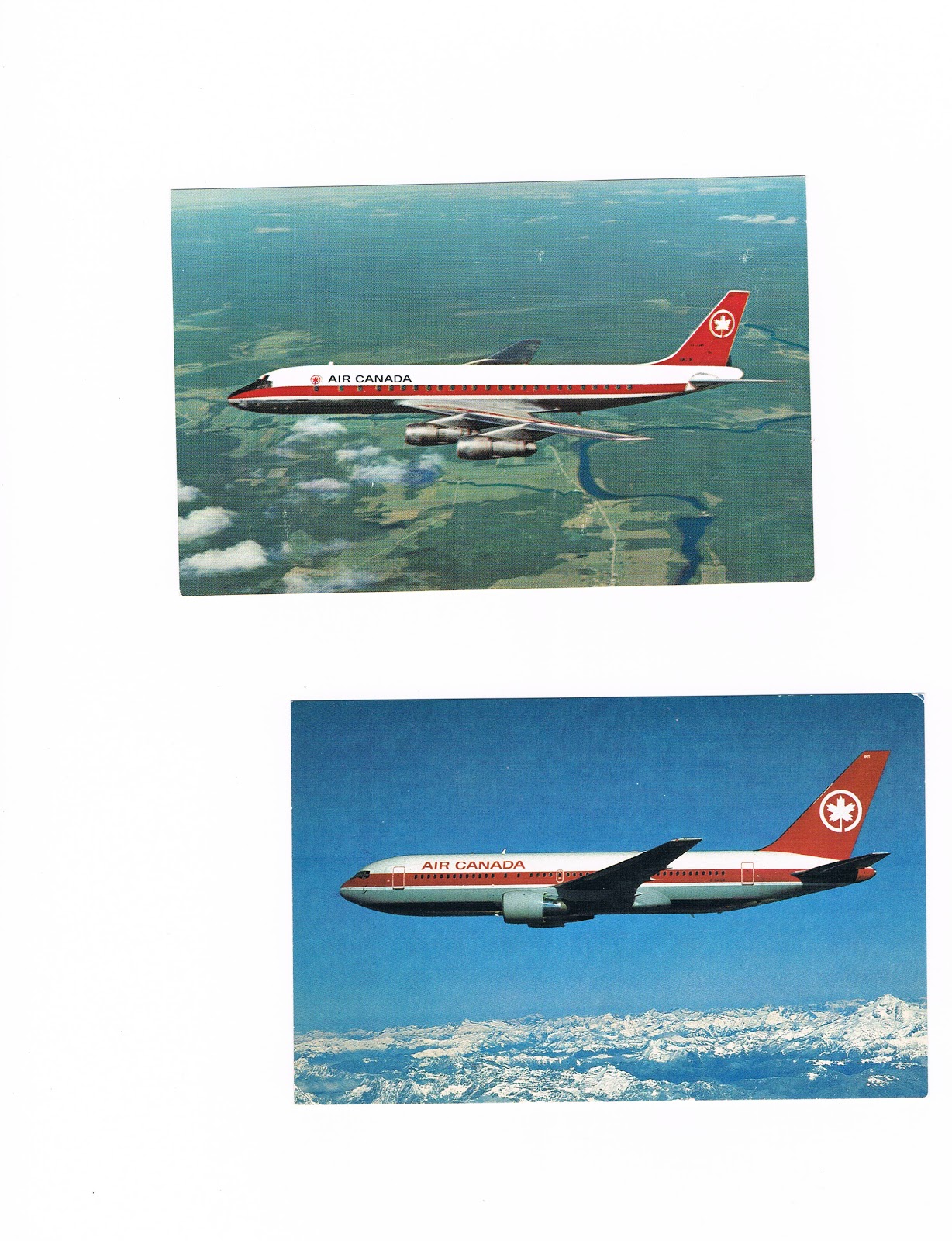 Reflective Thoughts by Barbara: A POSTCARD FROM AIR CANADA