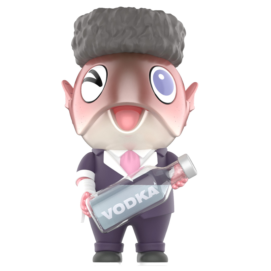 Pop Mart Vodka Biggie Fish Dish of the World Series Figure | The Toy Pool