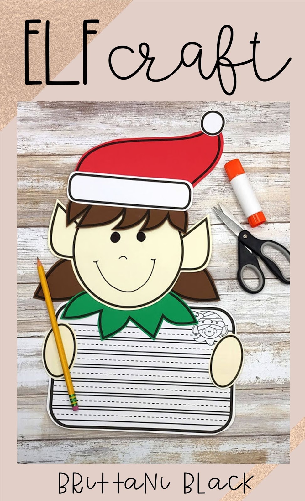 Elf Craft and Writing Plus Name Craft | Mrs. Black's Bees