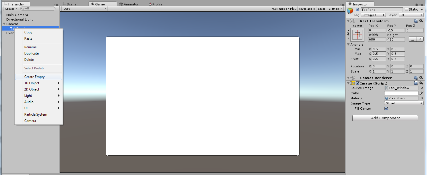 Mateodon: Unity UI: Easy Tabs (no scripting)
