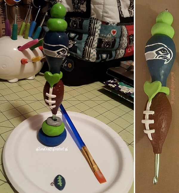 Seahawks [Inspired] Crochet Hook - Sew Crafty Crochet
