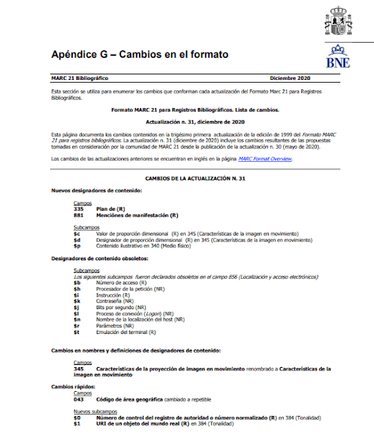 Formato Marc 21 para registros Bibliográficos y Autoridades - ARCHIVOSAGIL