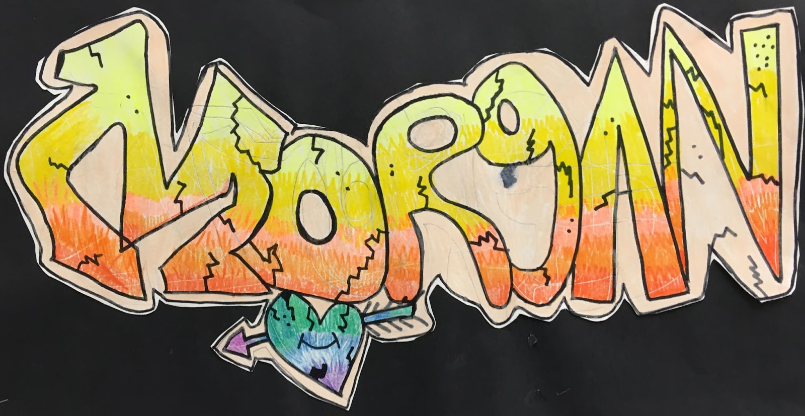 Art Room Blog: 5th Grade Graffiti Names...