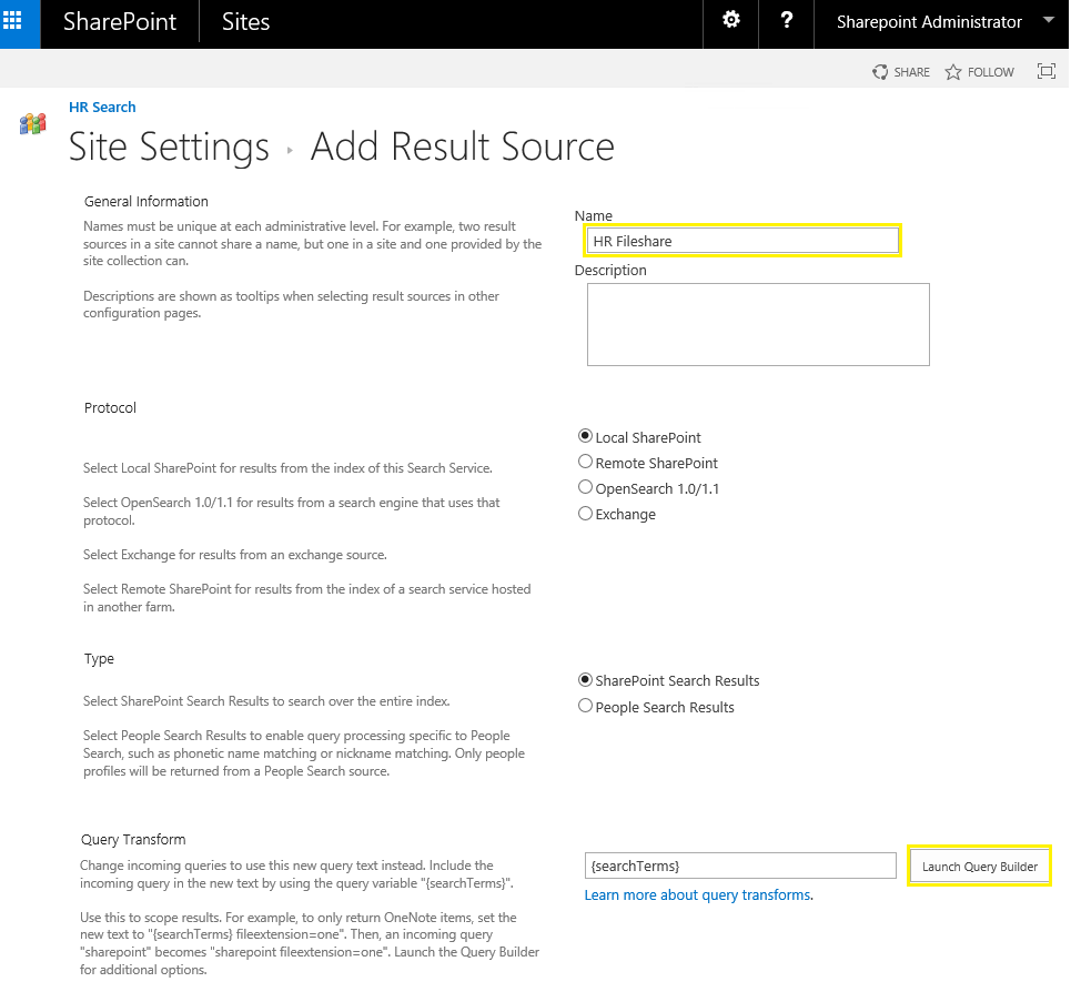 Limit Search Results to a Specific Content Source in SharePoint 2016 ...