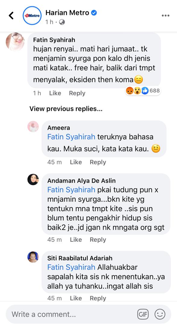 'Wow! Biadabnya saudari!' - Netizen selar komen individu berbaur ... 'Wow! Biadabnya saudari!' - Netizen selar komen individu berbaur ...