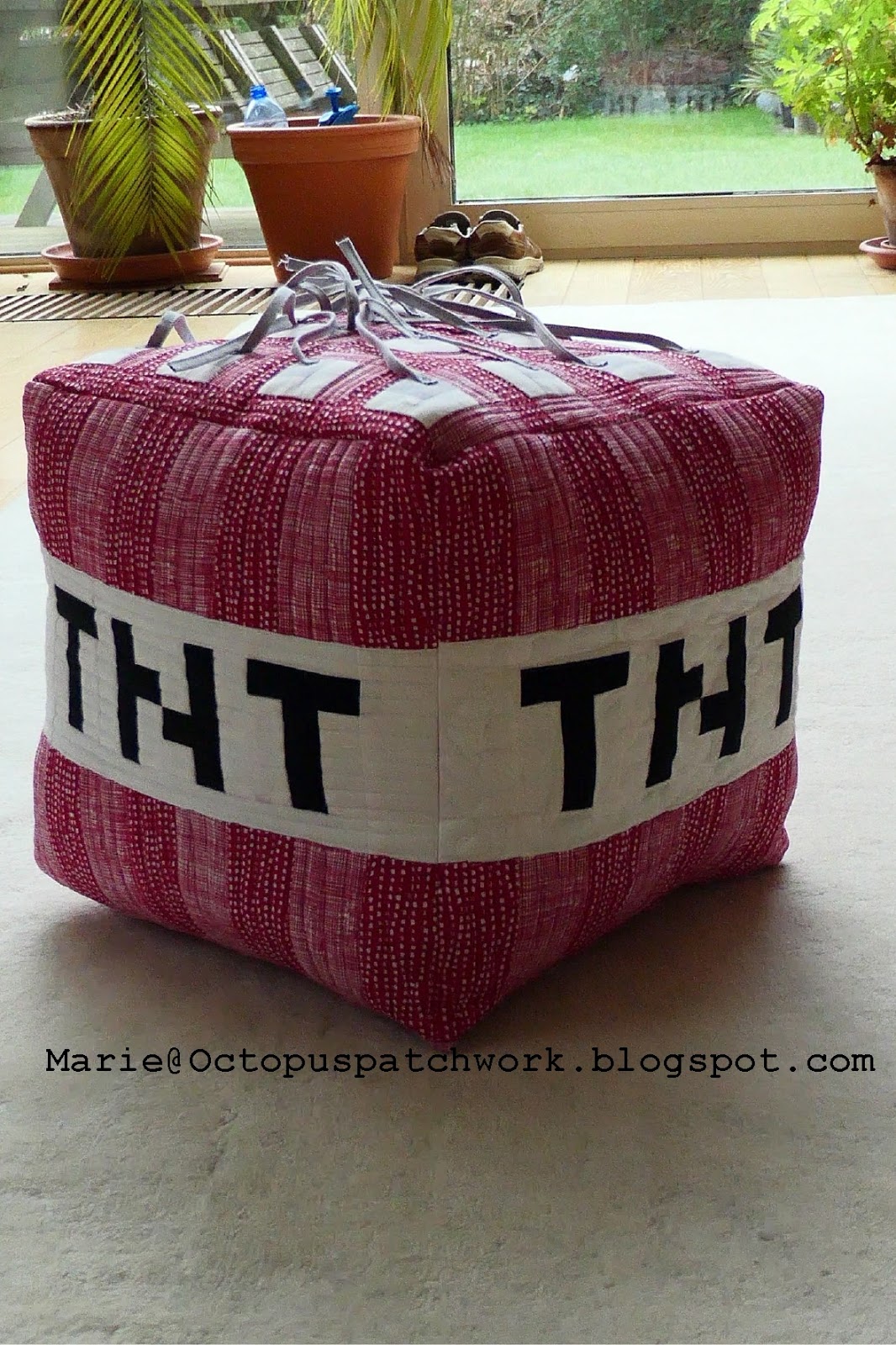 a cube TNT cushion