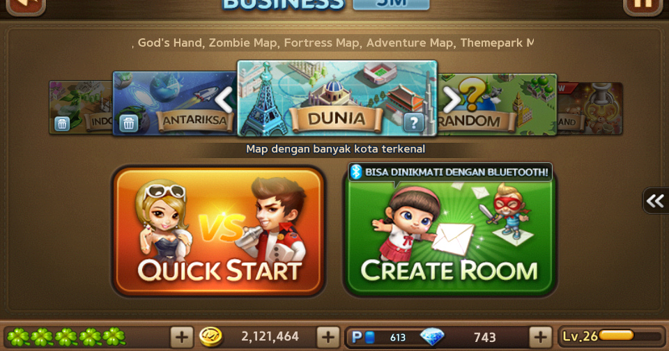 gamer4now: Pengenalan Line Let's Get Rich (World Map)