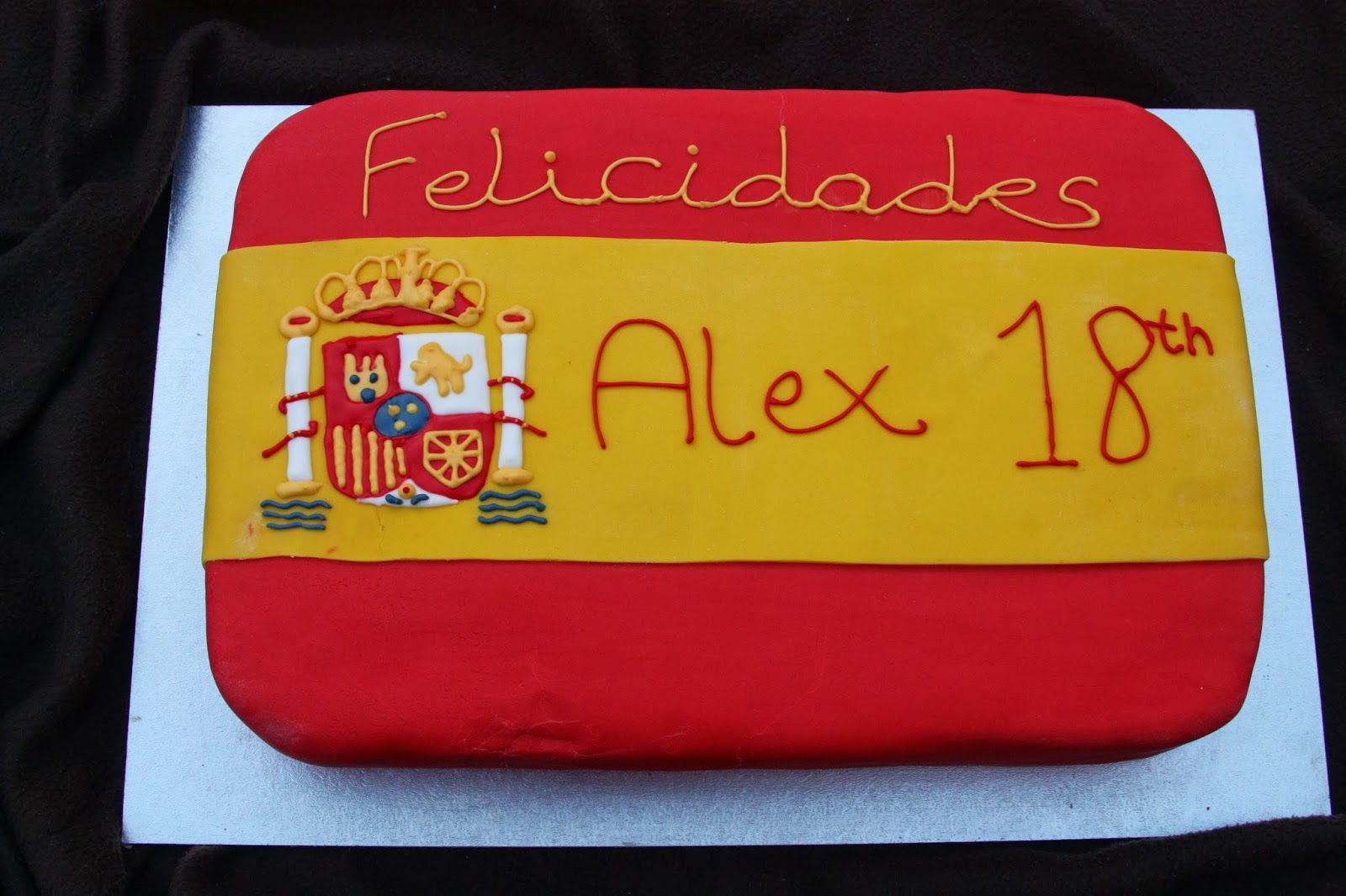 Baked Memories: Spain flag cake