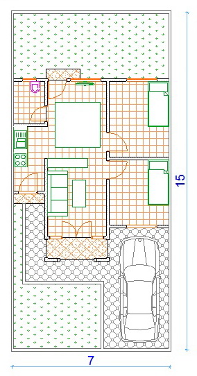 rumahku-1: rumah minimalis denah rumah type 48/105