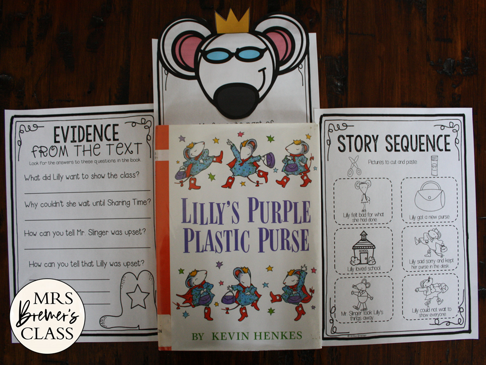 Lilly's Purple Plastic Purse | Book Study and Craftivity | Mrs. Bremer ...