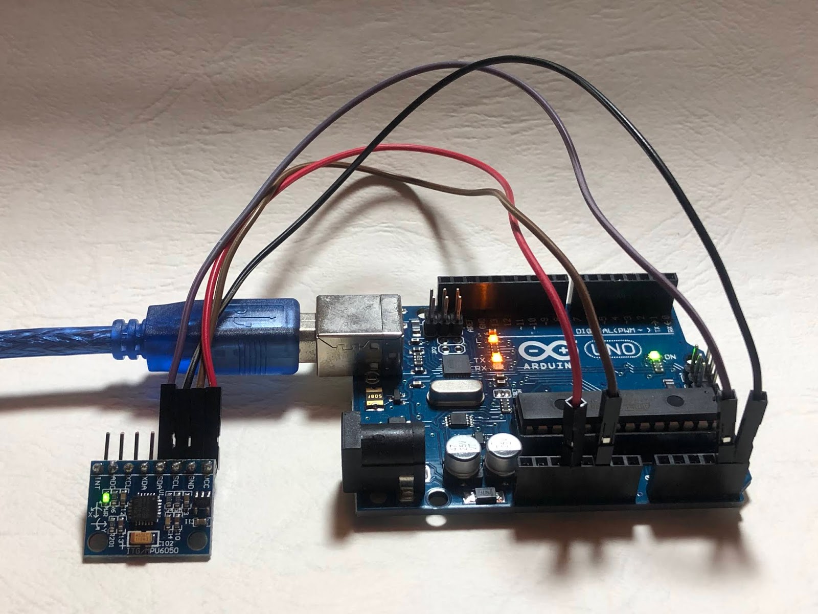 Arduino筆記(71)：MPU-6050 (GY-521) 三軸陀螺儀+三軸加速計感測模組