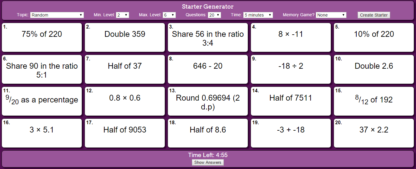 Resourceaholic: 5 Maths Gems #49