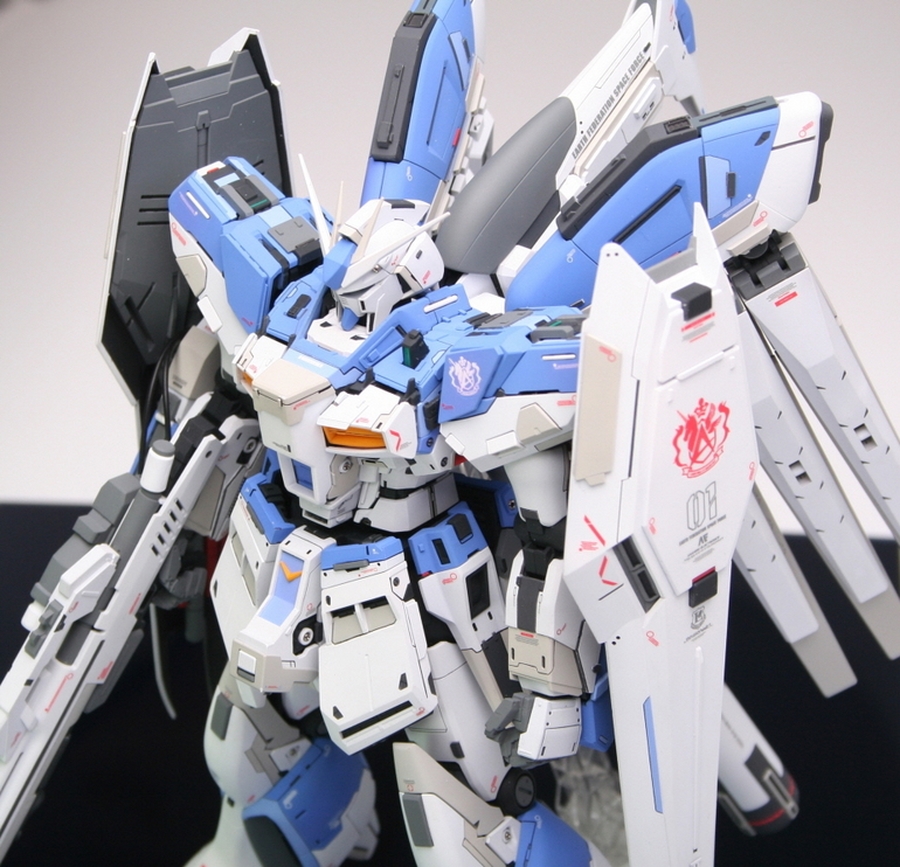Custom Build: MG 1/100 hi-nu Gundam Ver. Ka + Double Shield