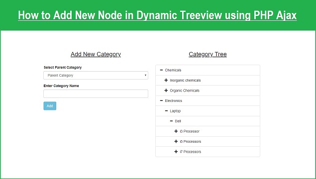 Insert Tree View Node Using Php Ajax Webslesson