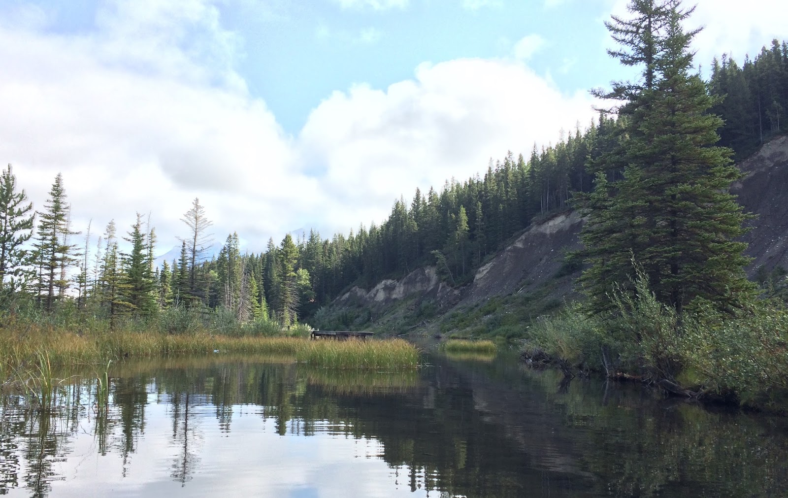 Paddling Near Edmonton, Alberta, Canada: Mount Lorette Ponds, Kananaskis