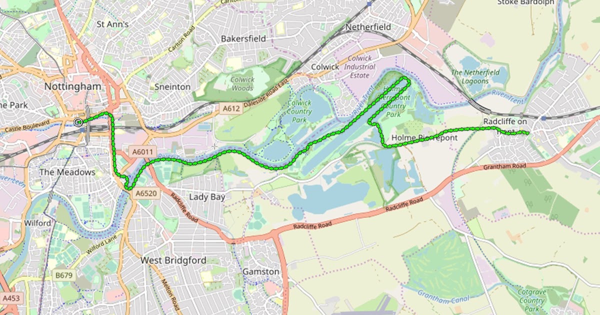 Vale of Belvoir Ramblers: Nottingham to Radcliffe Waterways, 4th August ...