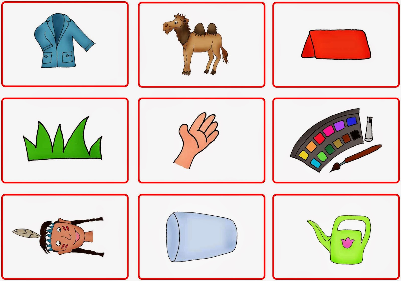 Lernstübchen: Bildkarten zum Hören (A - a)