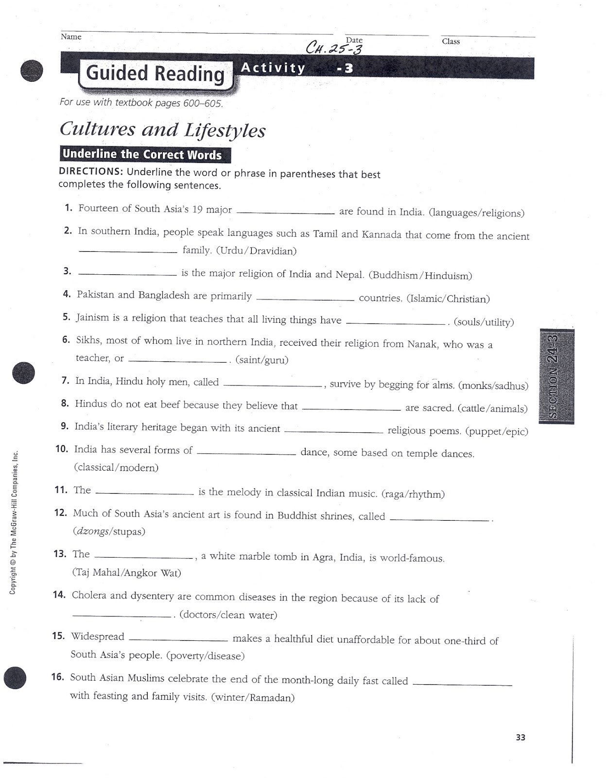 Mr. E's World Geography Page: World Geography 2018 - Chapter 25 - Human ...