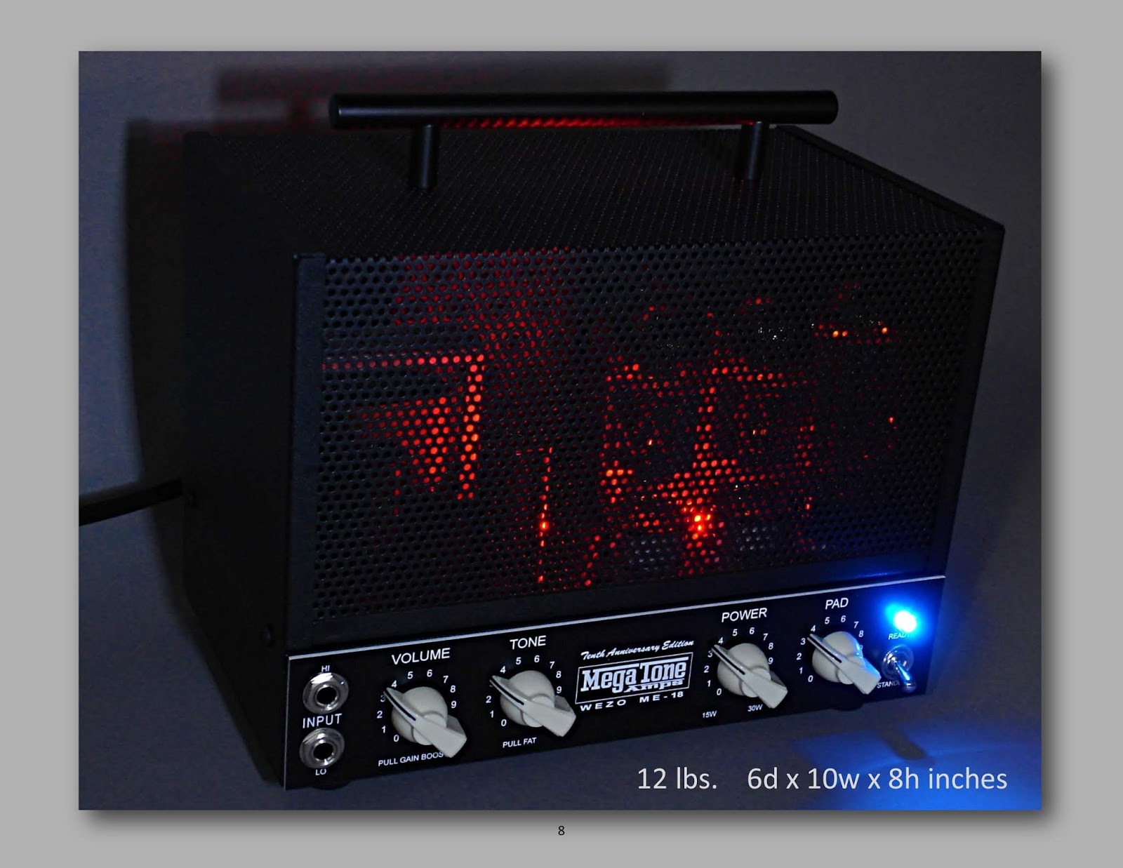 WEZO ME18 COMPACT HARP AMP HEAD