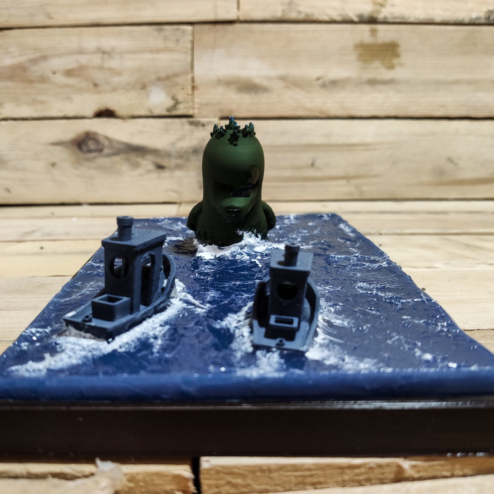 Mini Godzilla Diorama | The3Dprinting 3D print Dioramas, Models and Props