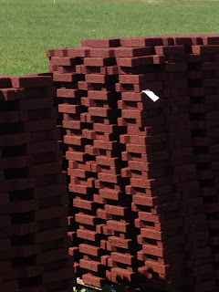 Boyd and Silva Martin: Preparing the new jog strip at Plantation Field