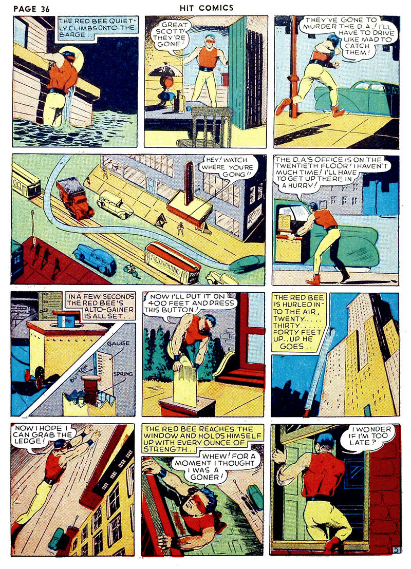 Pappy's Golden Age Comics Blogzine: Number 2330: Red Bee, stay away from me