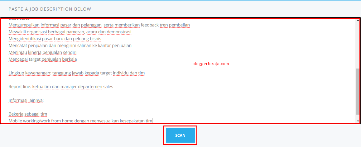 Cara Cek Skor CV Ats Friendly Online - Blogger Toraja