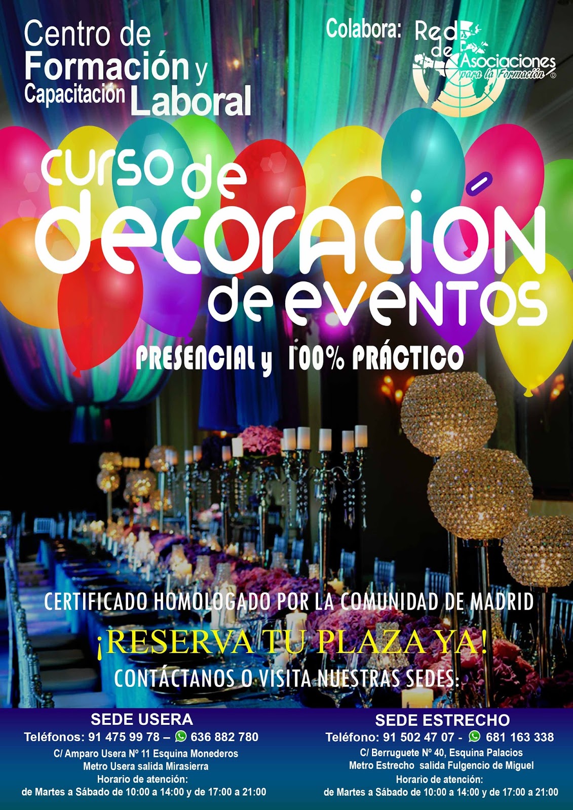 Curso de Decoración de Eventos « Red de asociaciones para la formación