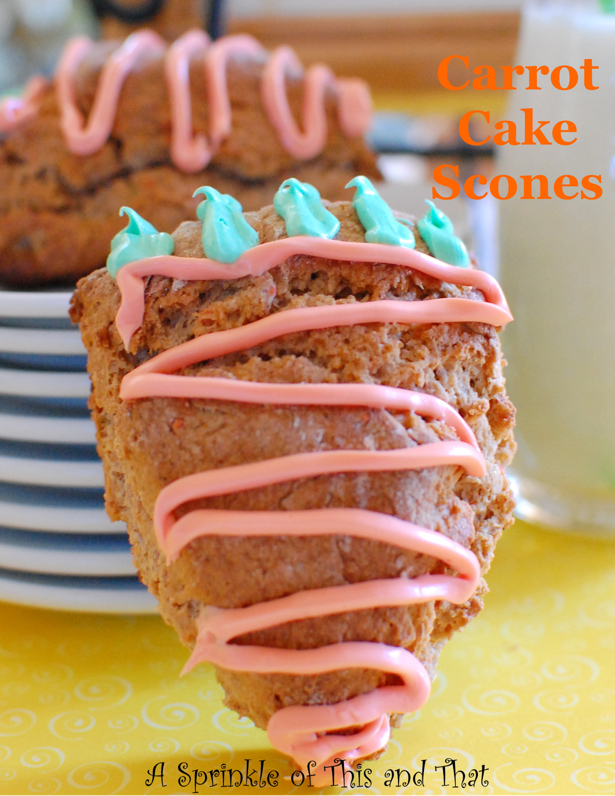 A Sprinkle of This and That: Carrot Cake Scones