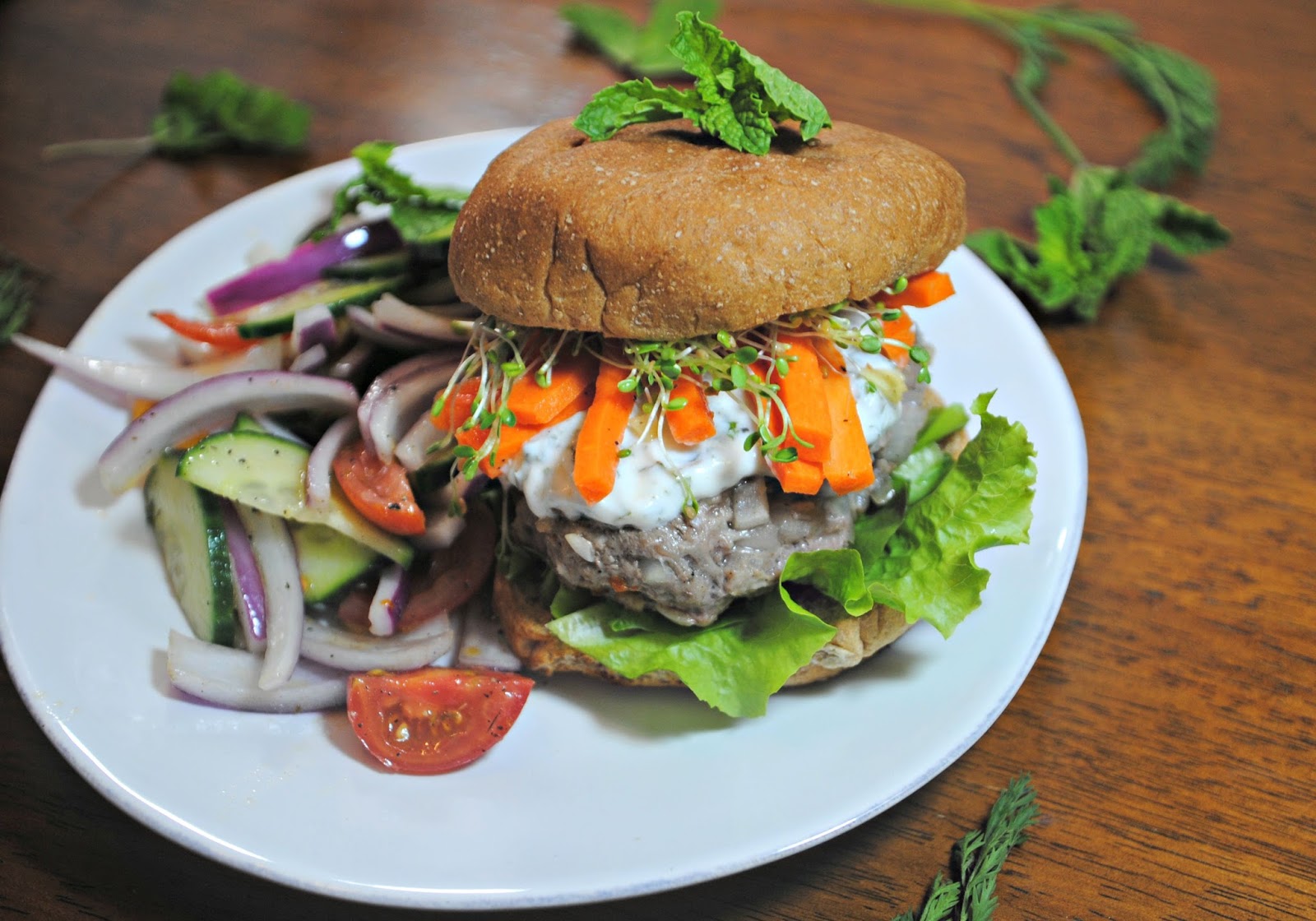 GourmetGents: Pastiche of Exoticized "Other" (Moroccan lamb burgers)