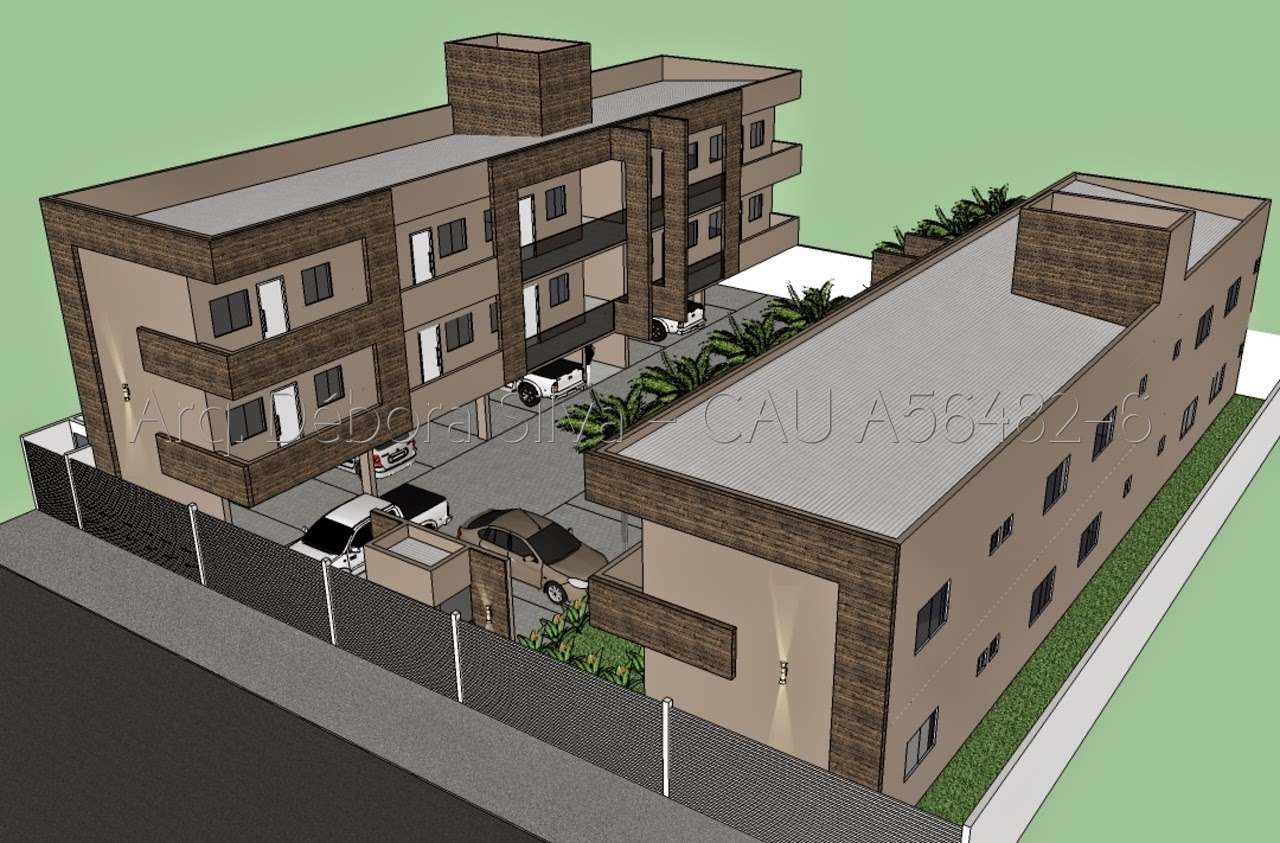 Débora Silva - Arquitetura e Interiores: Projeto Multifamiliar - Kitnet