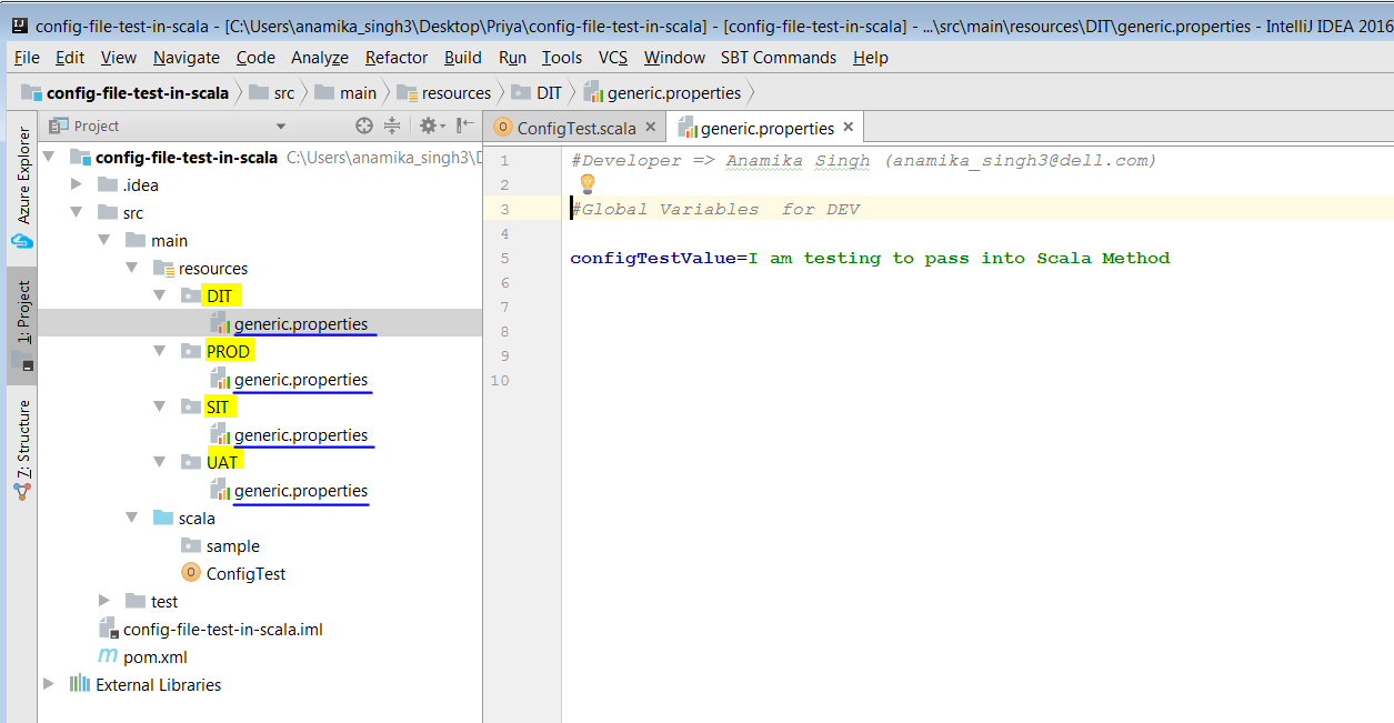How to read the value from properties file in Scala to make a Generic ...