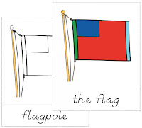 The Helpful Garden: Parts of the Flag Nomenclature Cards and Little Booklet