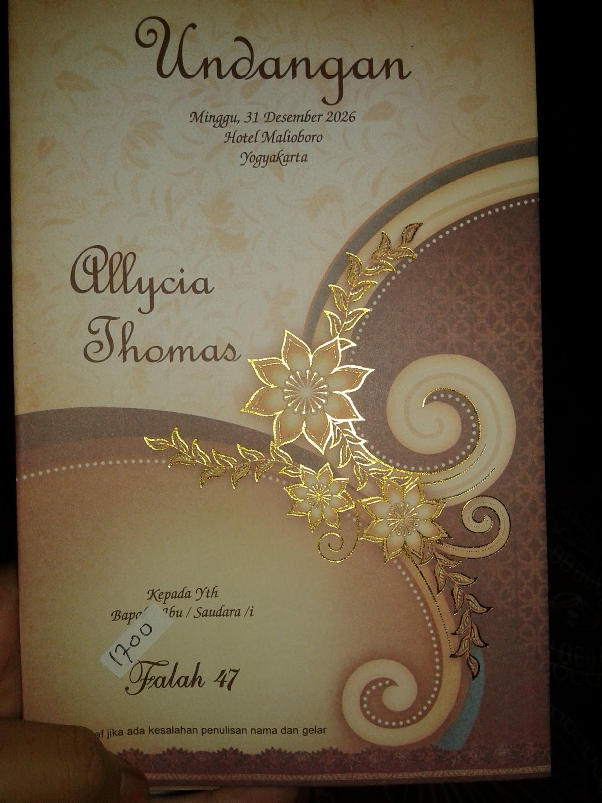 AULIA FOTOCOPY DAN PERCETAKAN PEMALANG: Motif Undangan