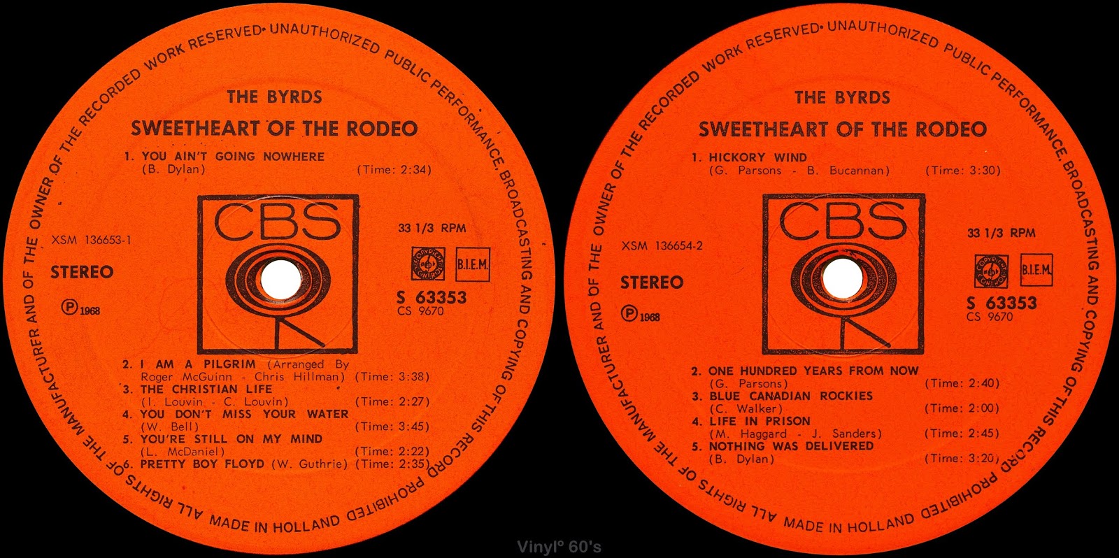 1968 Sweetheart Of The Rodeo - The Byrds - Rockronología