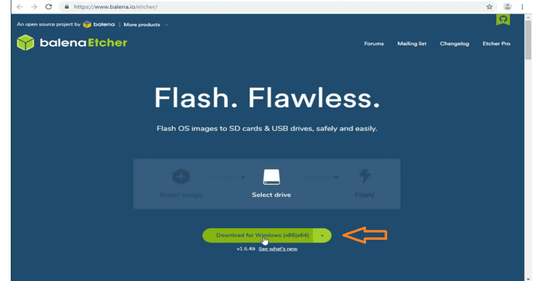 Multi Plataforma Bootavél - Balona Etcher - Linux, Mac OS e Windows x86 ...