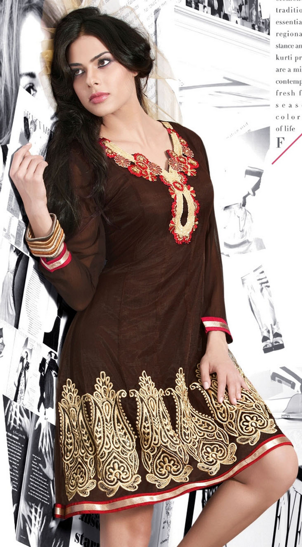 Fancy Party Wear Tunics | Embroidered Tunics Indian Designs 2013 ...