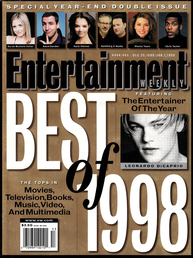 Magazine Mania: Leonardo DiCaprio – Best of 1998 - Entertainment Weekly ...