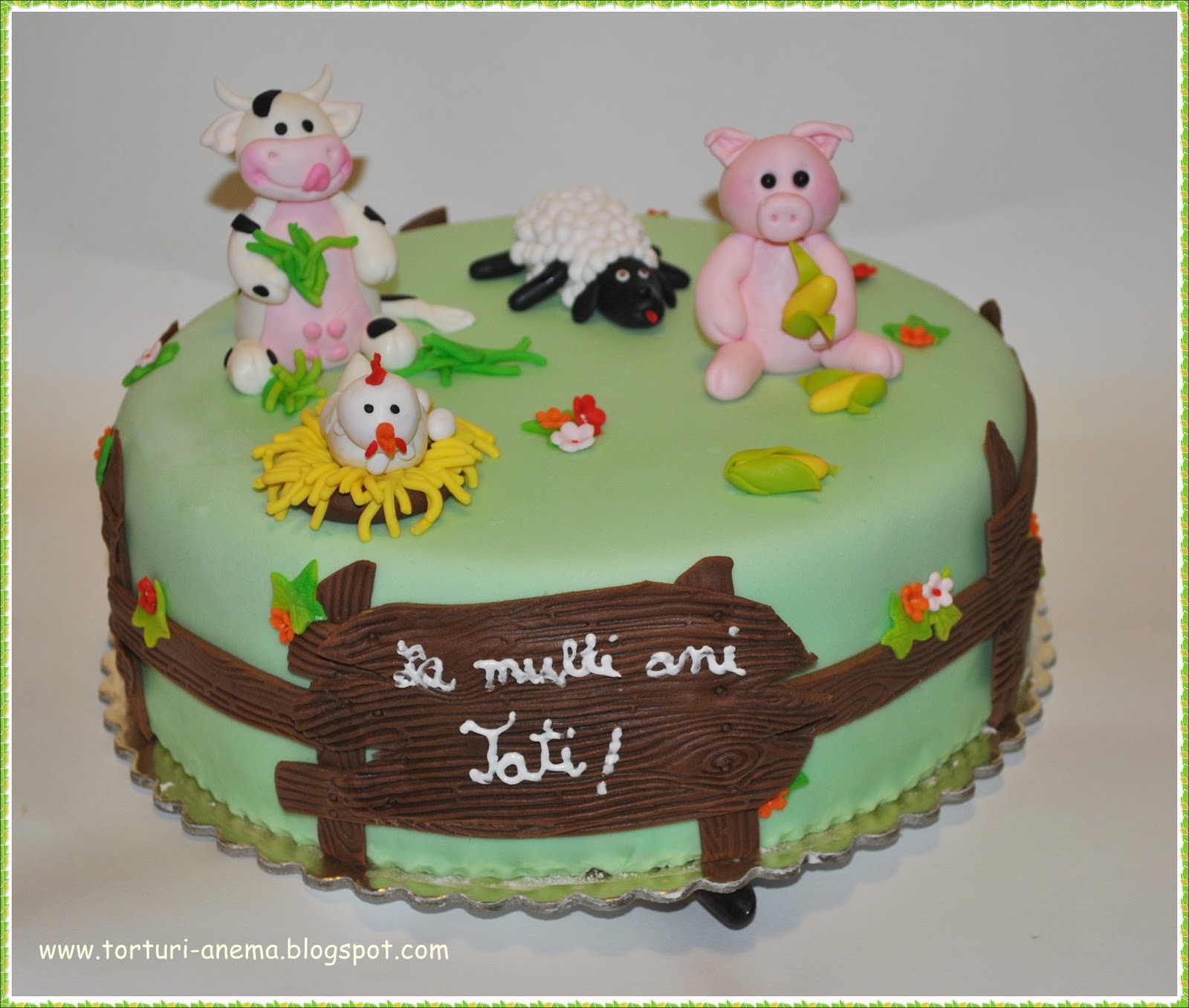 Pasiunea mea dulce...: Tort "La Ferma"