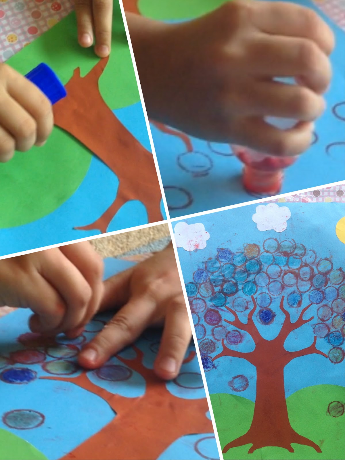 Tree With Stamped Circles