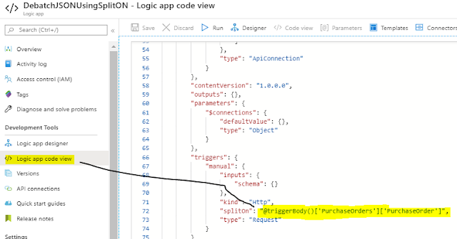 Debatching(Splitting) JSON Message in Logic Apps - ForEach and SplitOn ...