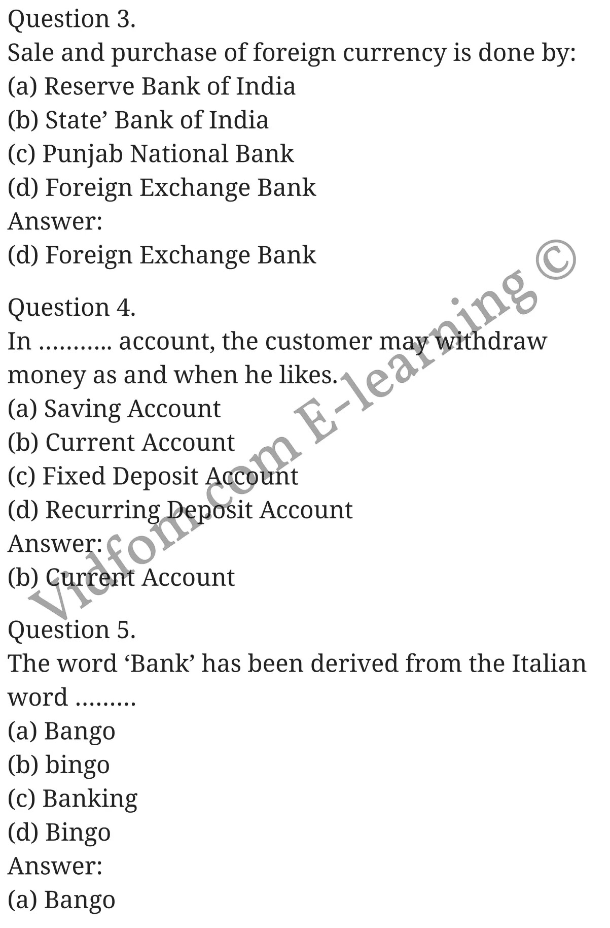 Class 10 Commerce Chapter 11 Bank: Origin, Meaning, Functions and ...